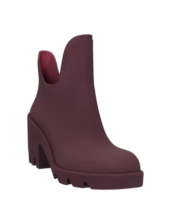 Burberry Rubber Ankle Boots - Purple