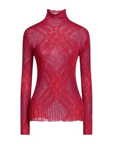 Burberry Geometric Print Turtleneck - Red