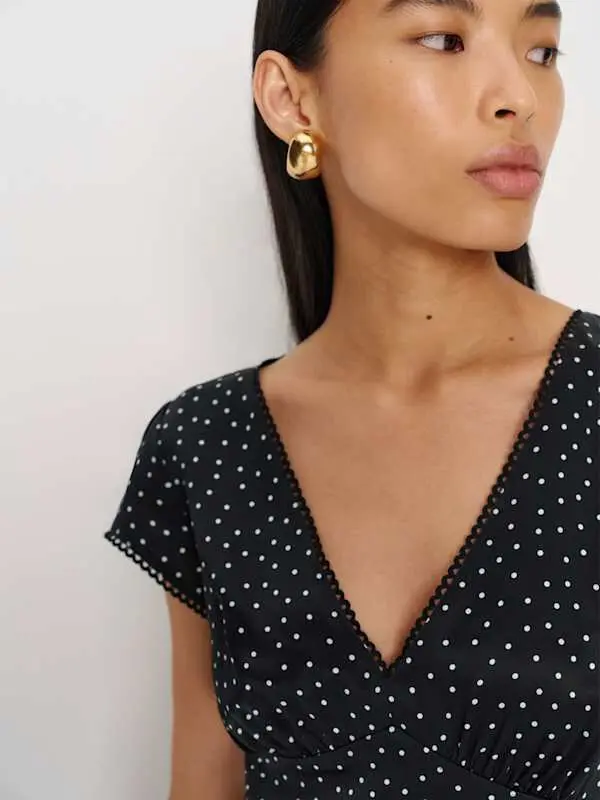 REFORMATION Amellia Silk Mini Dress