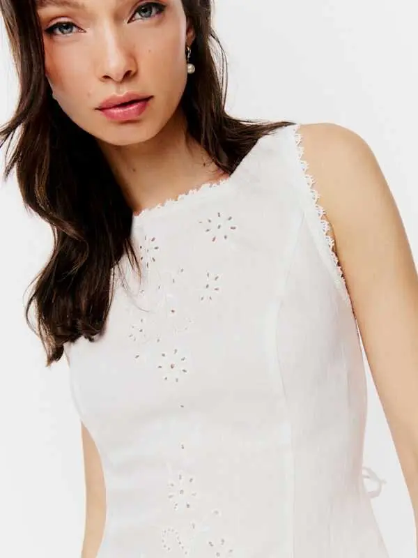 REFORMATION Lorie Linen Top
