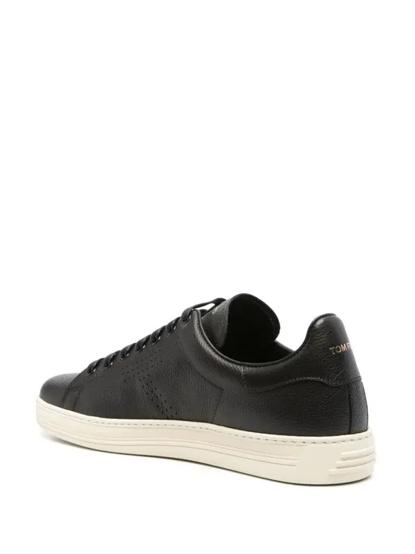 TOM FORD Warwick Leather Sneakers - Black