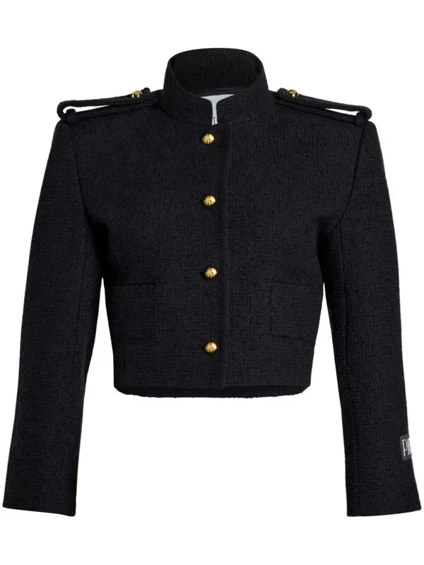 Patou Cropped Sailor Jacket - Black