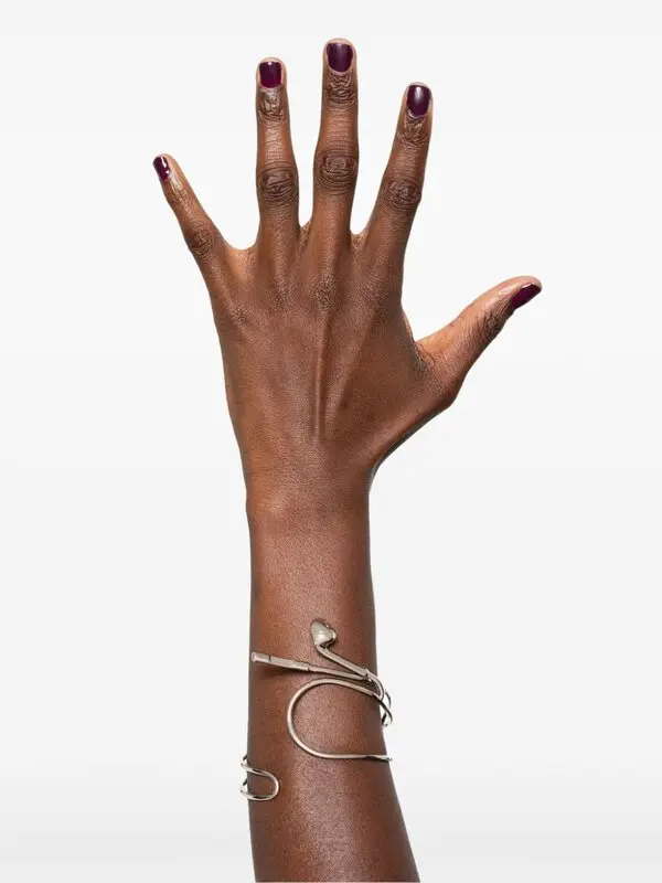 Coperni Earphones Open Cuff Bracelet - Silver
