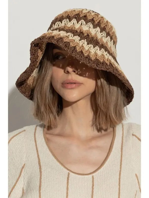 By Malene Birger Strawie Bucket Hat - Brown | Editorialist