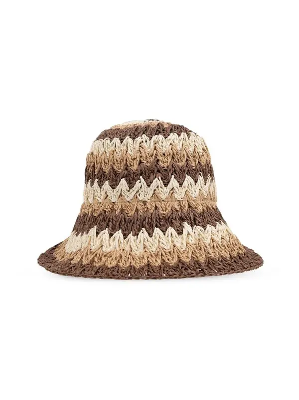 by malene birger strawieハット By Malene Birger Strawie Bucket Hat - Brown | Editorialist