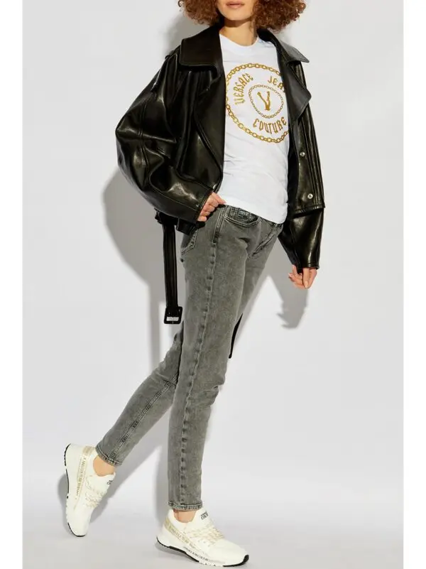 Versace Logo-print T-shirt - White