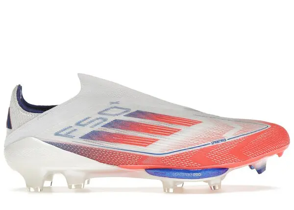 Adidas F50+ Elite Laceless Fg - Cloud White/solar Red/lucid Blue