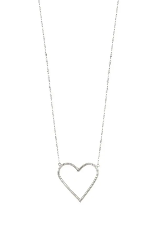 Bony Levy 14k Gold Open Heart Pendant Necklace