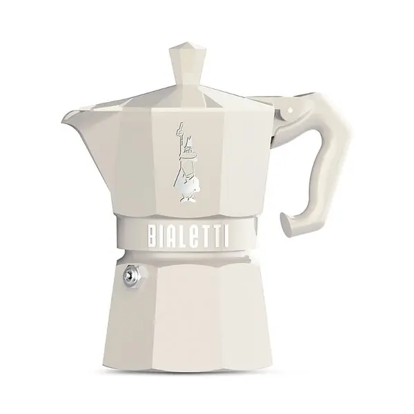 BIALETTI Moka Express 3 Cup Stovetop Espresso Maker - Cream