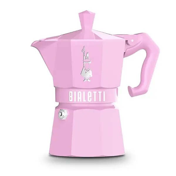 BIALETTI Moka Express 3 Cup Stovetop Espresso Maker - Pink