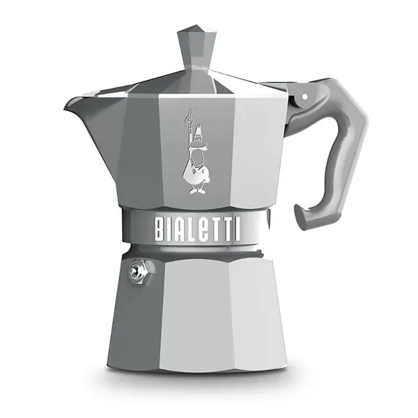 BIALETTI Moka Express 3 Cup Stovetop Espresso Maker - Silver
