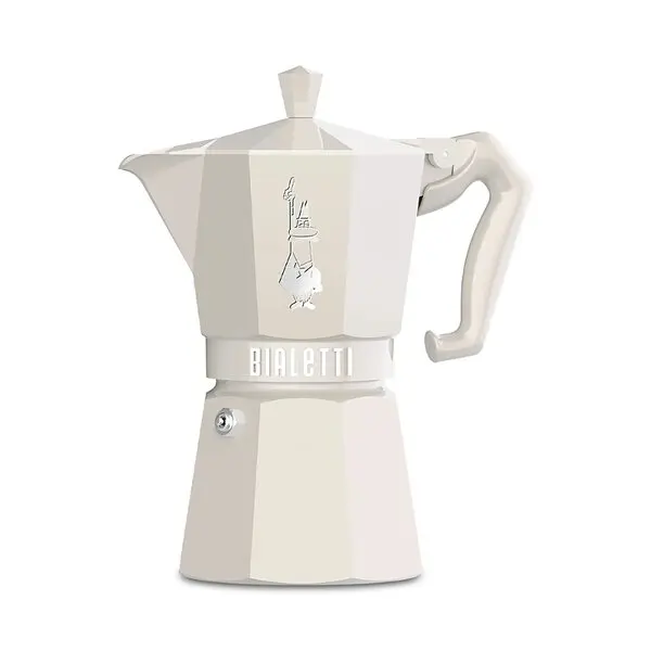 BIALETTI Moka Express 6 Cup Stovetop Espresso Maker - Cream
