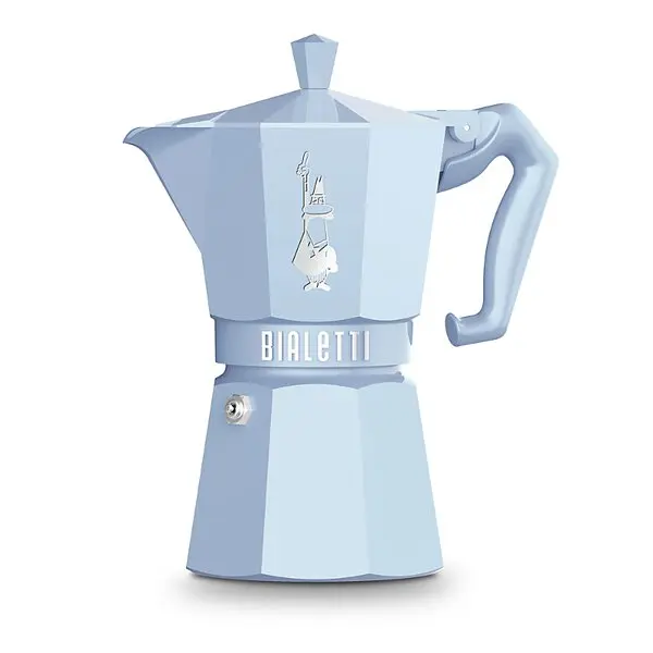 BIALETTI Moka Express 6 Cup Stovetop Espresso Maker - Lite Blue