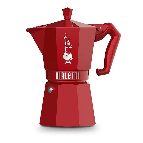 BIALETTI Moka Express 6 Cup Stovetop Espresso Maker - Red