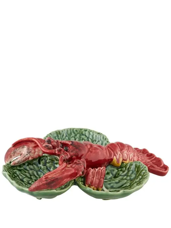 BORDALLO PINHEIRO Cabbage With Lobster Small Appetizer Plate - Green