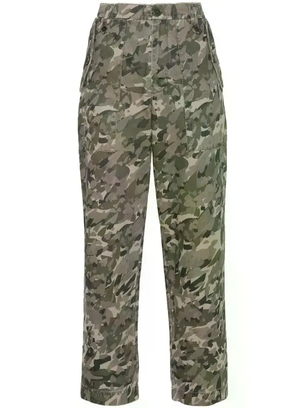 Zadig&Voltaire Camouflage Print Trousers - Green