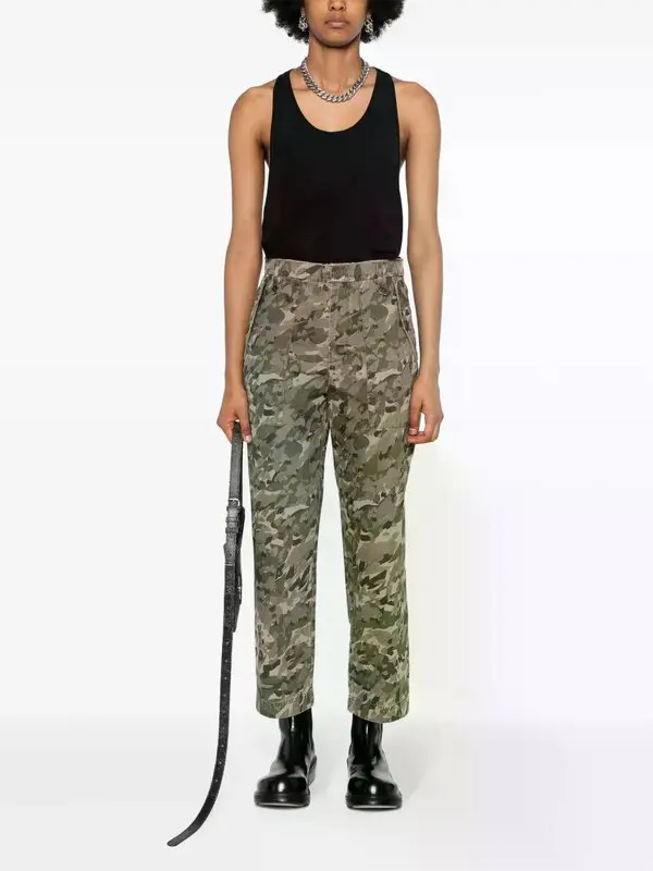 Zadig&Voltaire Camouflage Print Trousers - Green