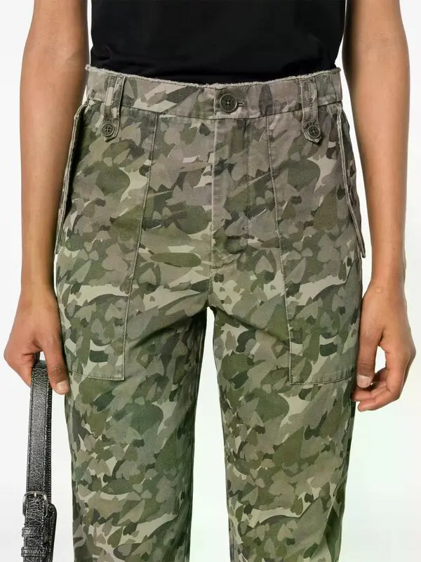 Zadig&Voltaire Camouflage Print Trousers - Green
