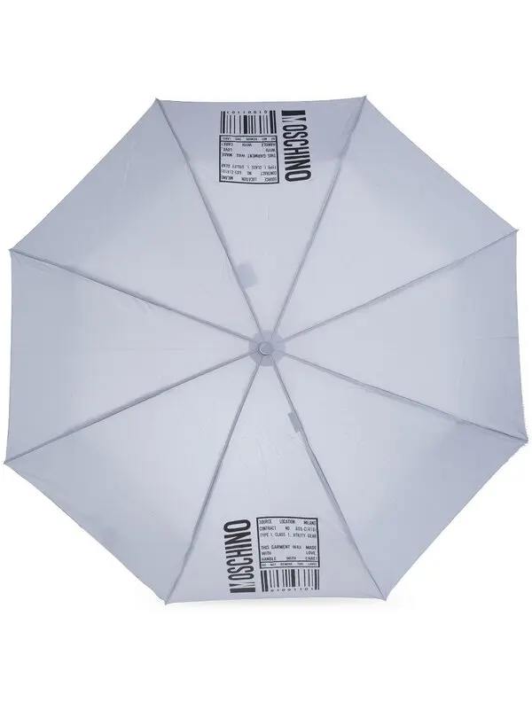 Moschino Logo-barcode-print Compact Umbrella