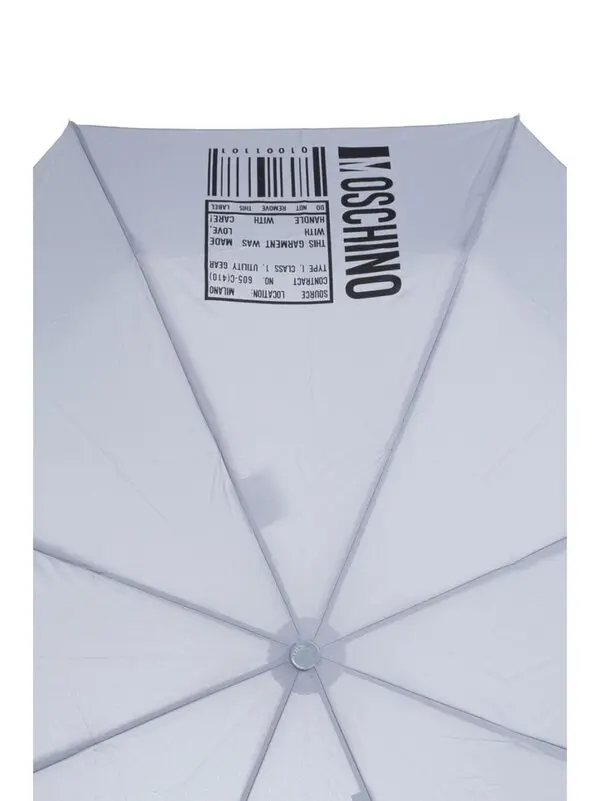 Moschino Logo-barcode-print Compact Umbrella