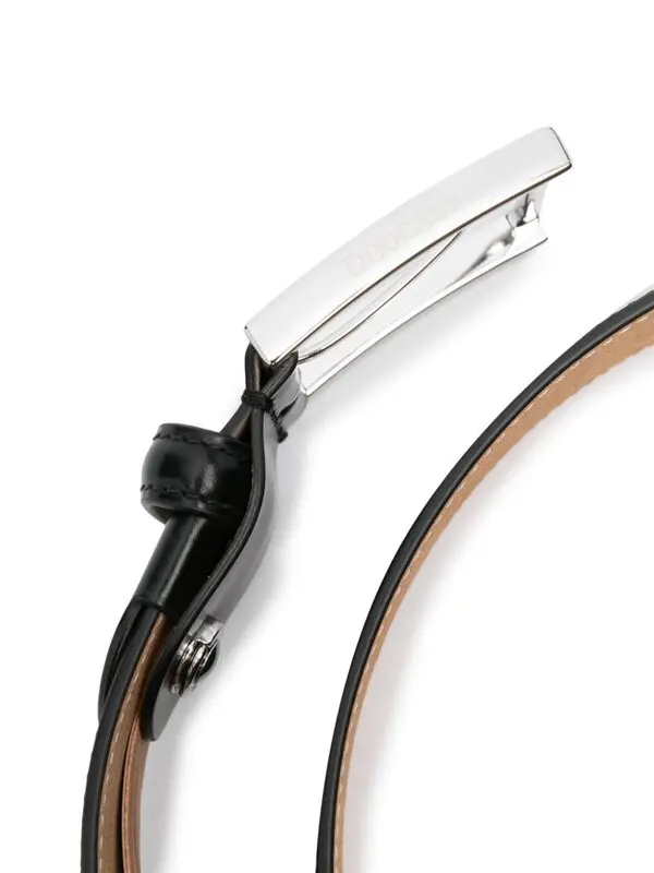 DOUCAL'S Leather Buckled Belt