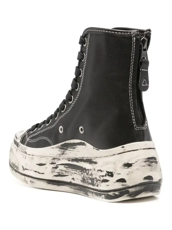 R13 Kurt Distressed-effect Sneakers