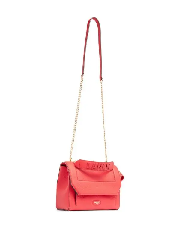 LANCEL Leather Cross Body Bag - Red