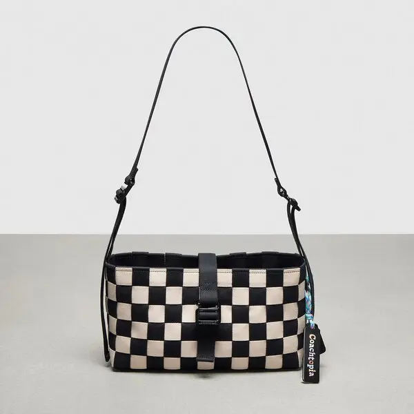 COACHTOPIA Woven Checkerboard Shoulder Bag
