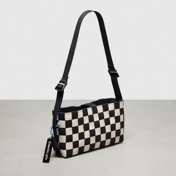 COACHTOPIA Woven Checkerboard Shoulder Bag