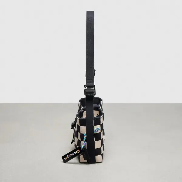 COACHTOPIA Woven Checkerboard Shoulder Bag