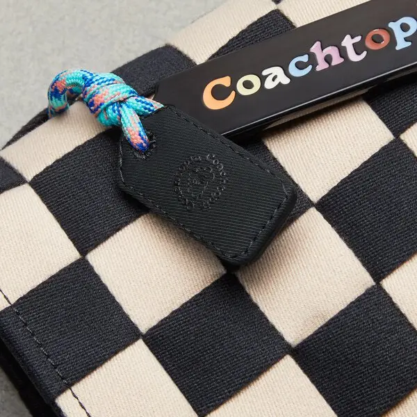COACHTOPIA Woven Checkerboard Shoulder Bag