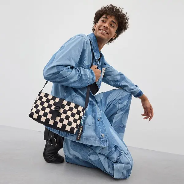 COACHTOPIA Woven Checkerboard Shoulder Bag