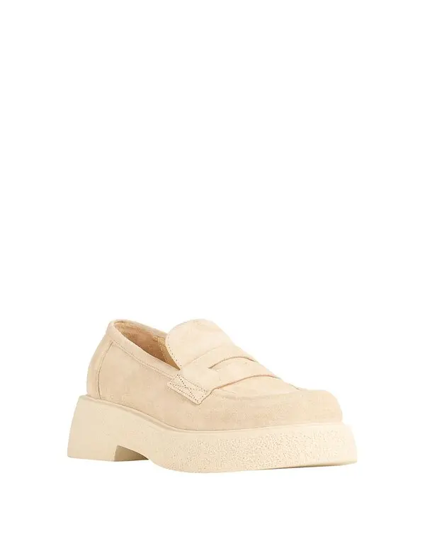 LORIBLU Loafers In Leather - Beige