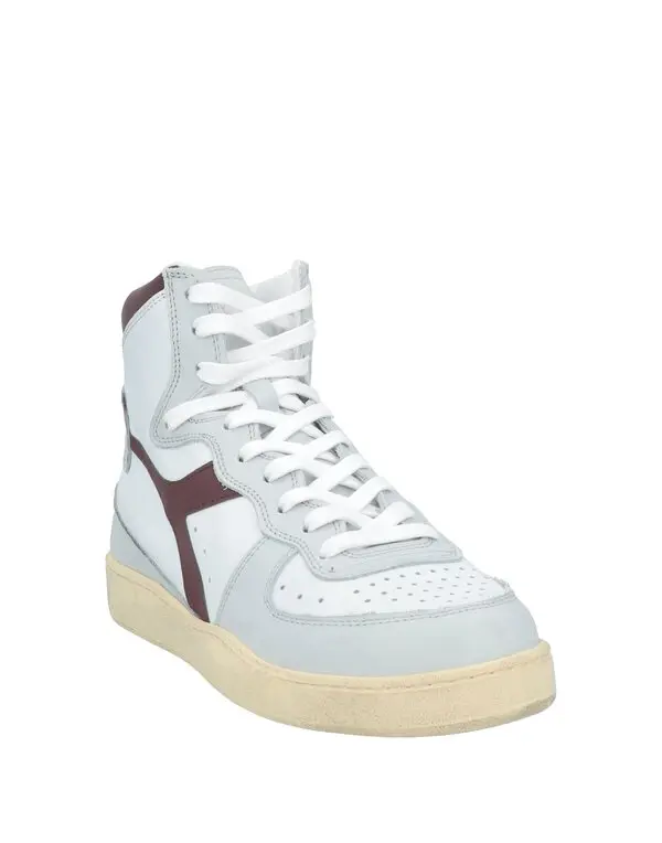 DIADORA Leather High-top Sneakers - White