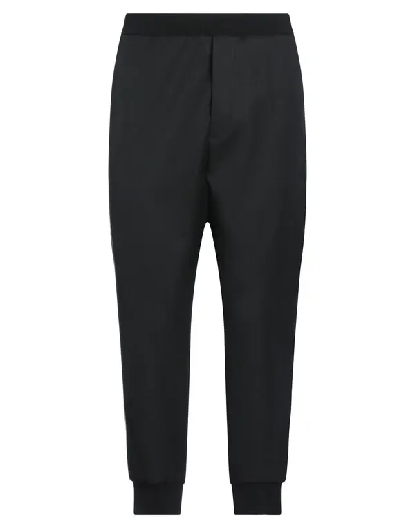 Dsquared2 Twill Wide Leg Pants With Side Stripe - Black