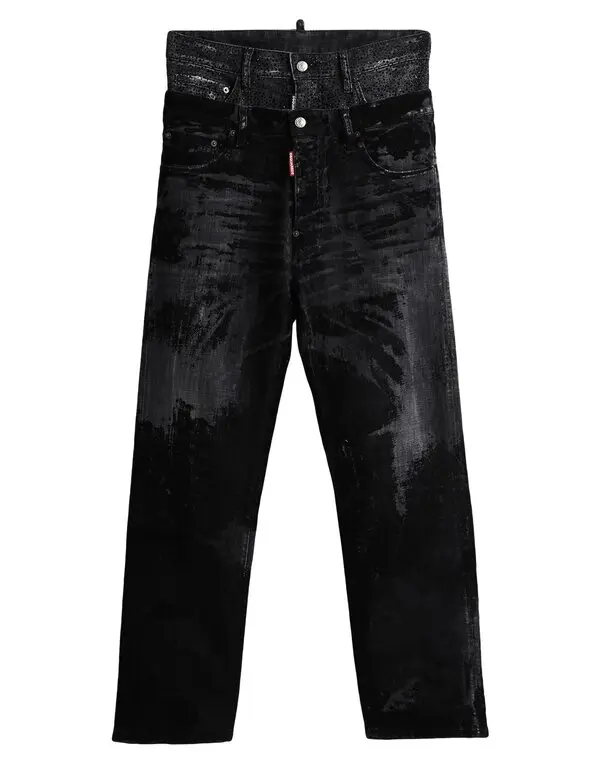 Dsquared2 Straight Leg Jeans With Appliqués