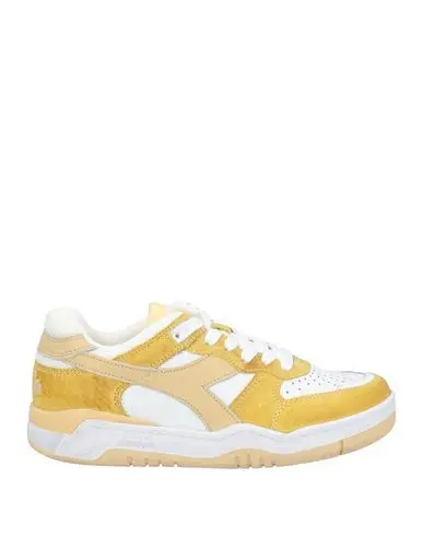 DIADORA HERITAGE Leather Lace-up Sneakers - Mustard