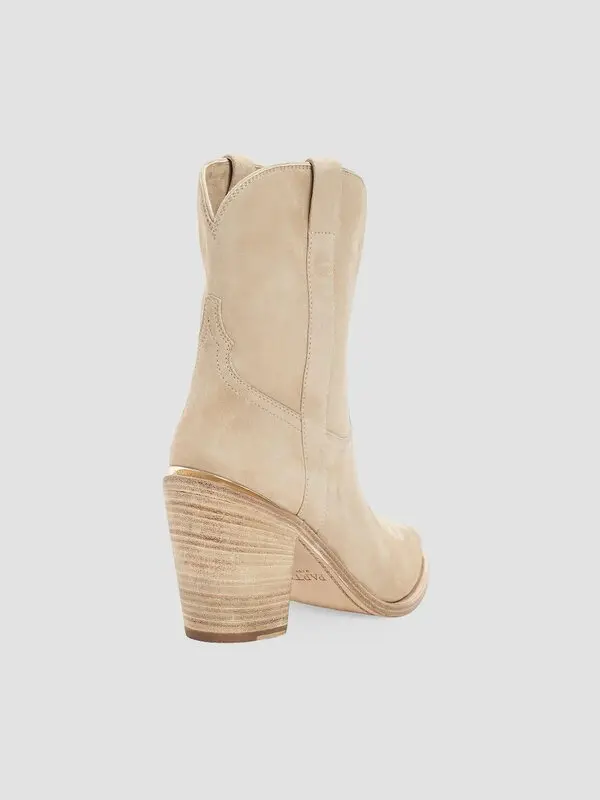 Partlow Leigh Anne 90mm Suede Ankle Booties - Sabbia