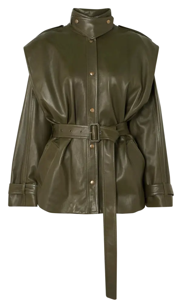 Chloé Belted Leather Jacket