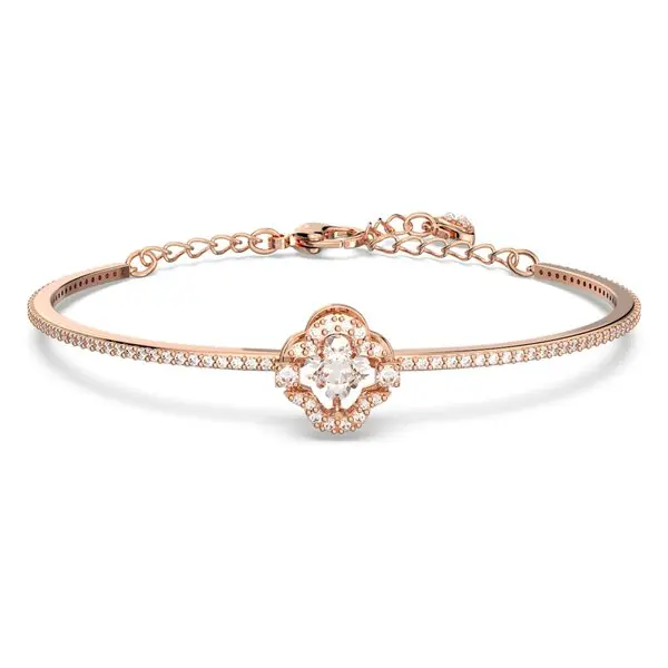 SWAROVSKI Una Bangle With Motif - White