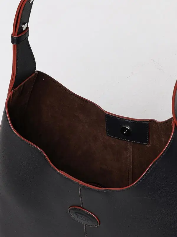 TOD'S Leather Shoulder Bag - Black