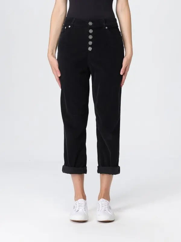 DONDUP Corduroy Button-front Jeans - Black