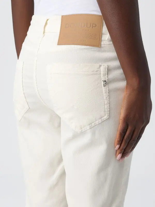 DONDUP Corduroy Button-front Jeans - White