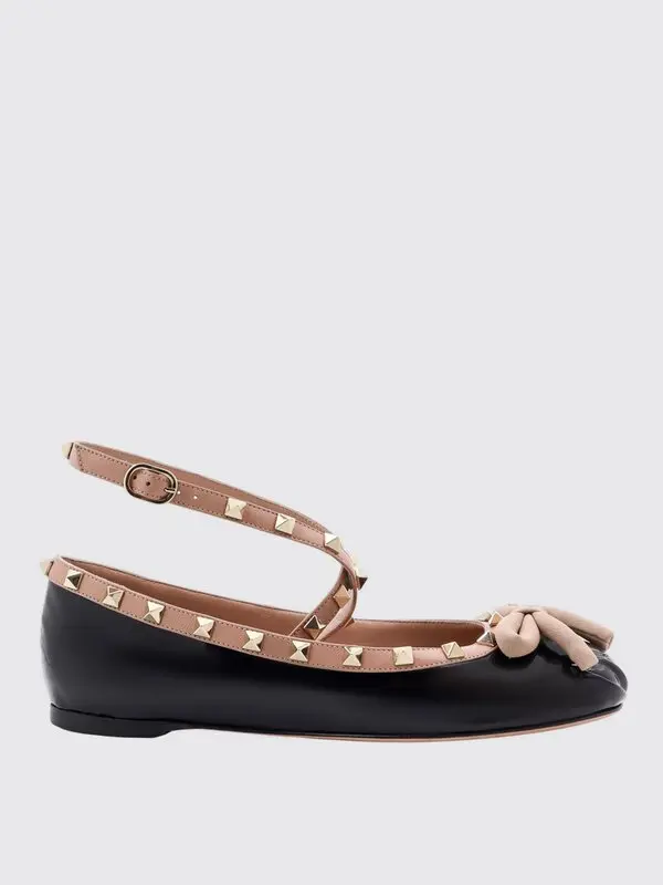 Valentino Garavani Studded Ballet Flats - Black