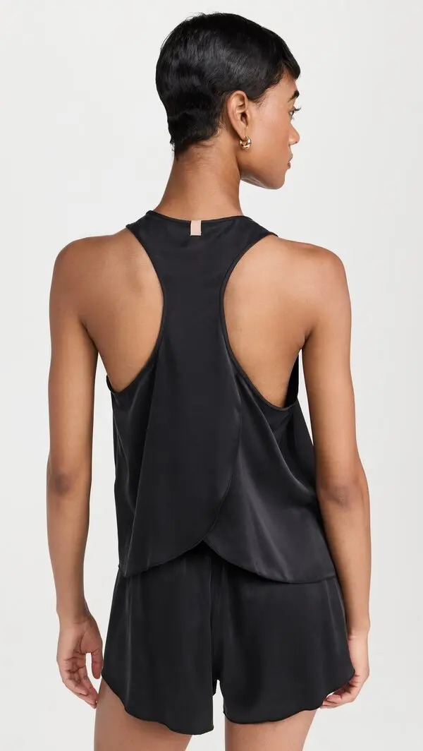 Lunya Washable Silk Tulip Back Set - Immersed Black