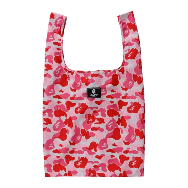 BAPE Abc Camo L Shopping Bag - Pink