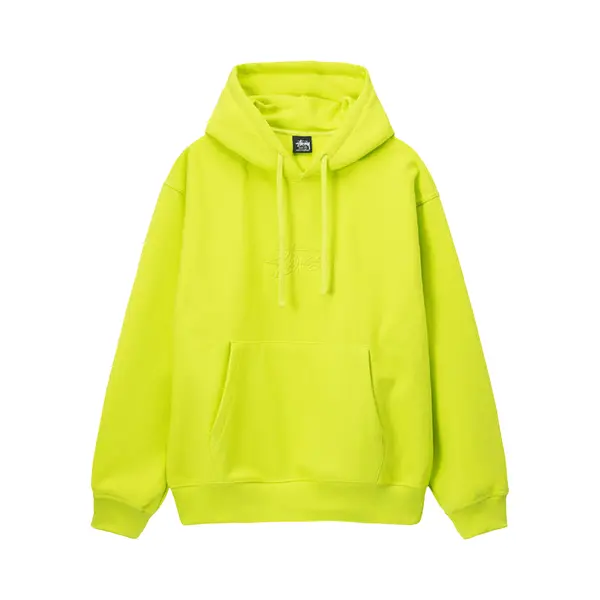 StÜssy Stock Logo Applique Hoodie - Green