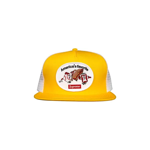 Supreme America’s Favorite Mesh Back 5-panel Cap - Yellow
