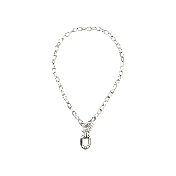 Rabanne Toggle Chain Pendant Necklace - Silver