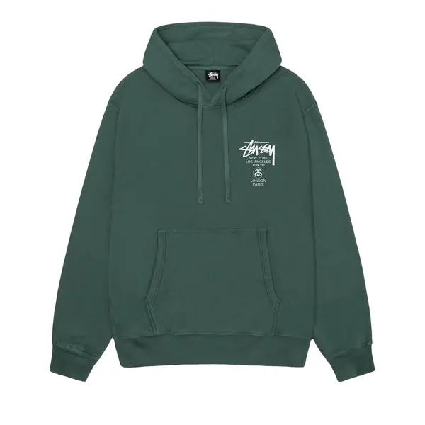 StÜssy World Tour Hoodie - Green
